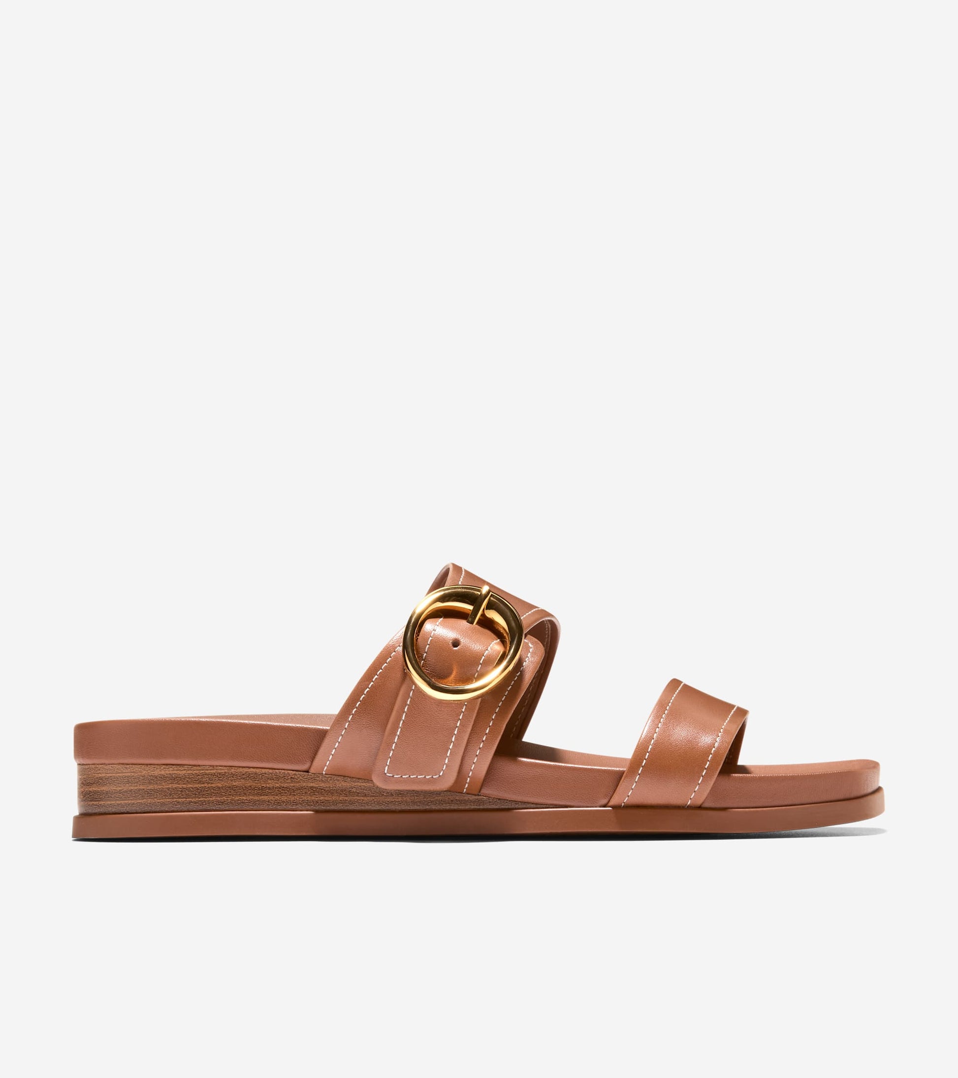 Women's Oaklynn Double Band Footbed Sandals in Brown | Cole Haan