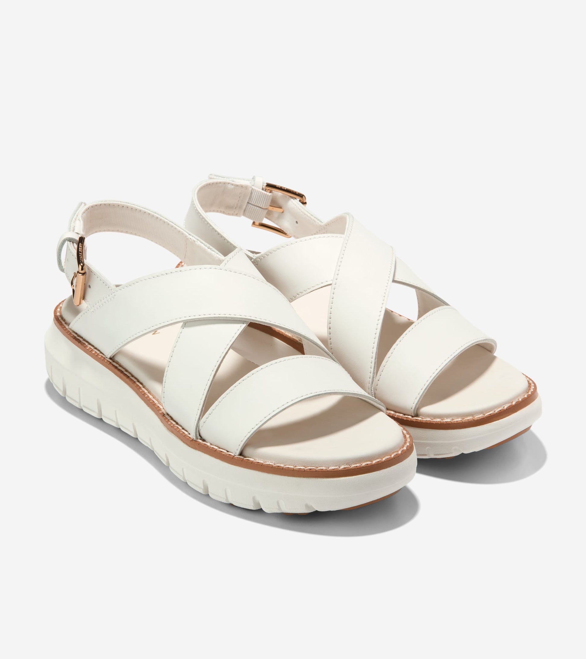 Women's ZERØGRAND Rexanna Sandals in White | Cole Haan
